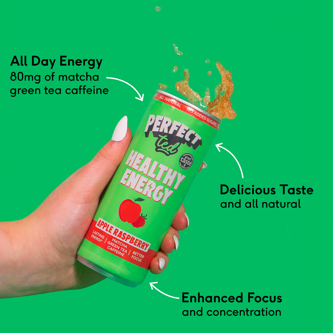 Apple Raspberry Natural Energy Drink – PerfectTed